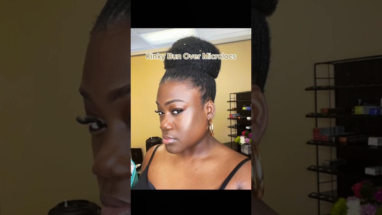 Microloc style | high bun | microlocs #locstyles - YouTube