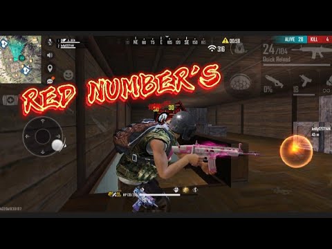 RED NUMBERS || Garena || Free Fire - YouTube