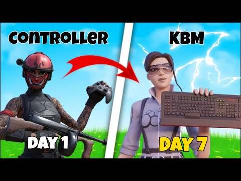 My 1 WEEK Keyboard and Mouse Progression on FORTNITE (controller to KbM ...