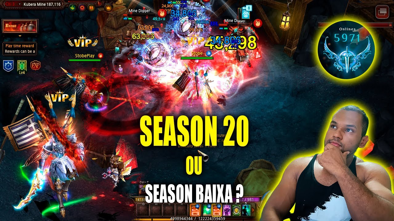 Qual melhor versão do mu online!? SEASON 20 OU SEASON BAIXA🟡AO VIVO🟡 ...