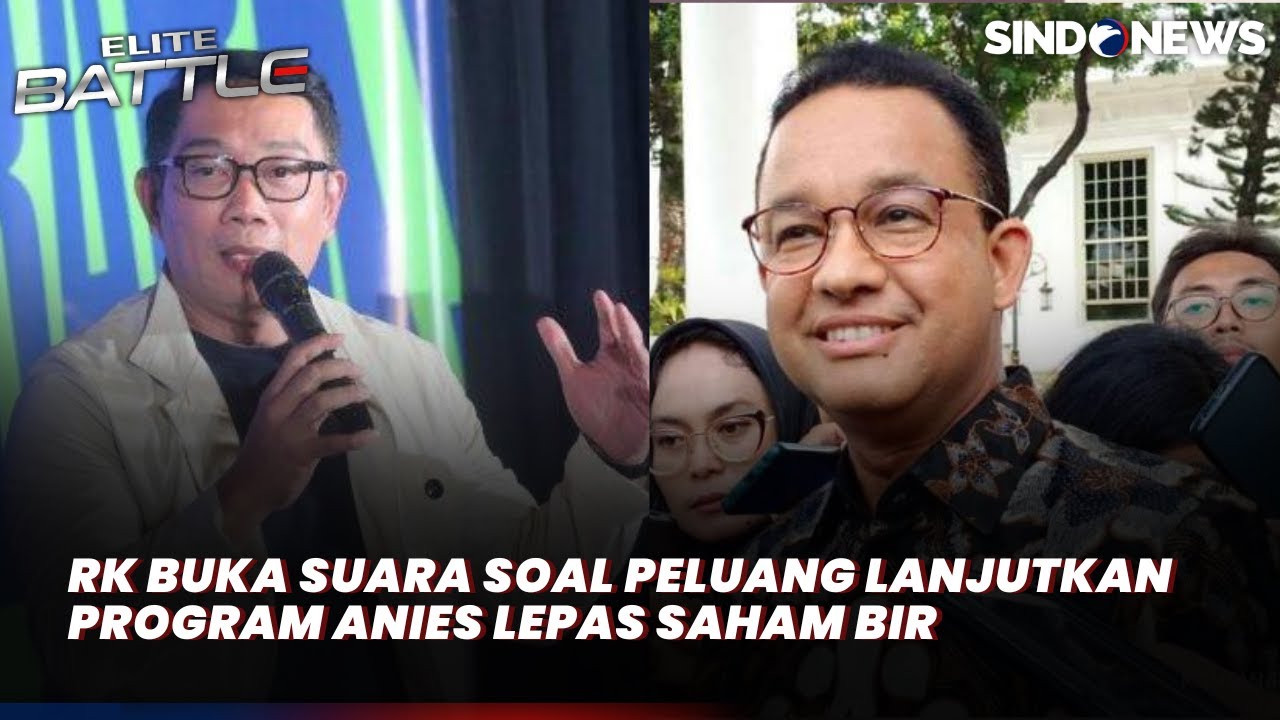 Ditanya Peluang Lanjutkan Program Anies Jual Saham Bir, Ridwan Kamil ...