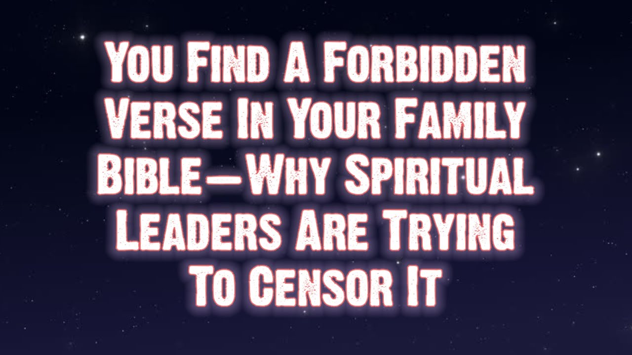 You Find A Forbidden Verse In Your Family Bible... | Angels Messages ...