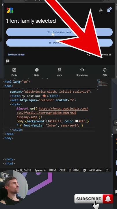 Embed a FONT in #HTML #CSS - YouTube