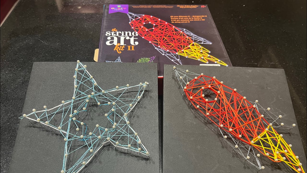 The String Art Kit | Craft Tetorial 🧵🚀🪐🌟 From #amazon #craft #strings # ...