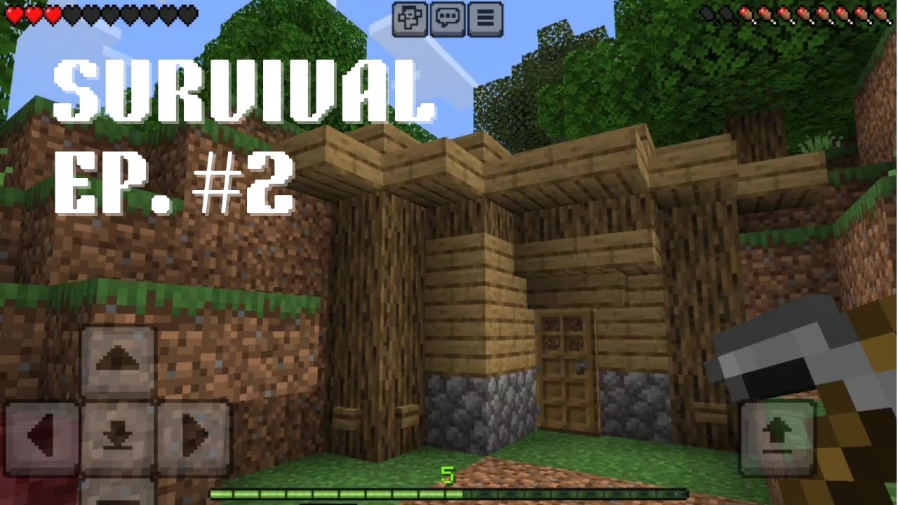 Minecraft | Survival Gameplay Episode 2 (Explosion & Base Building ...