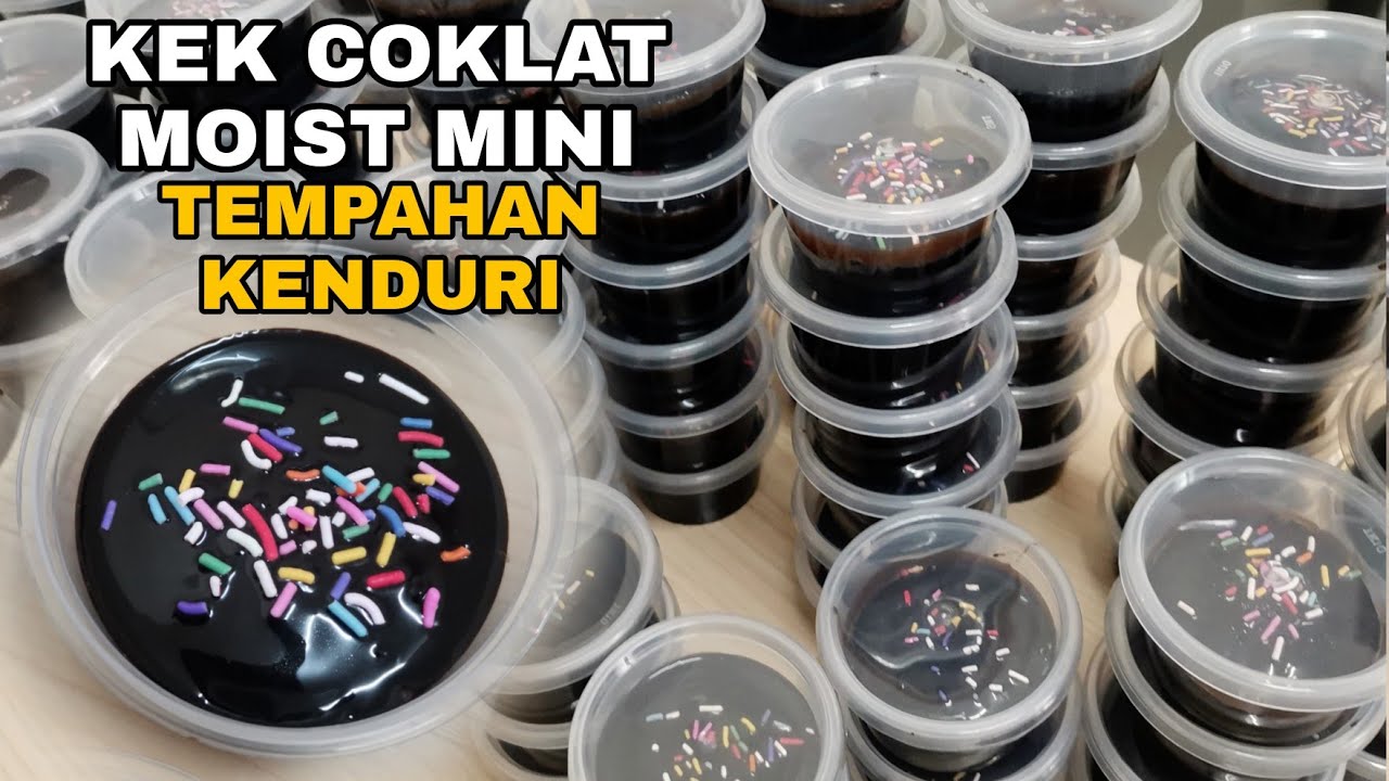 Cara Buat Kek Coklat Moist Mini | Resepi Niaga #kekcoklat - YouTube