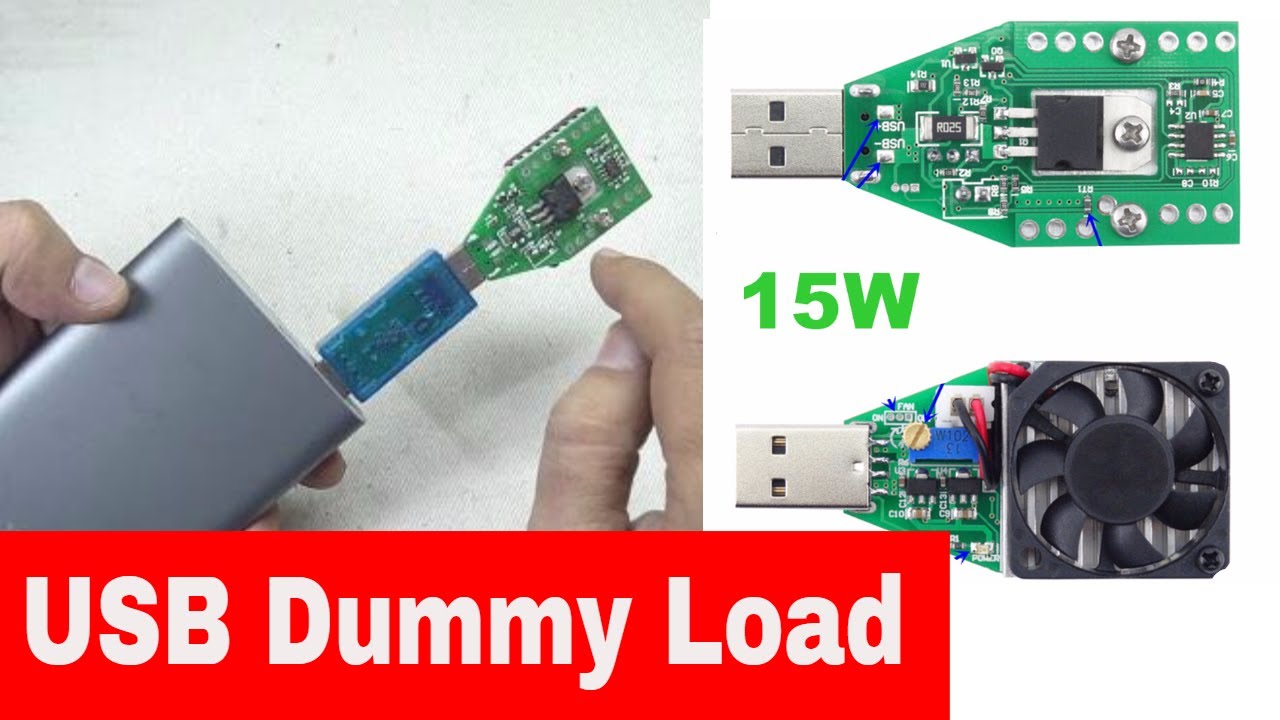 📲🔧USB Load: Dummy load for measuring power and usb supply - YouTube