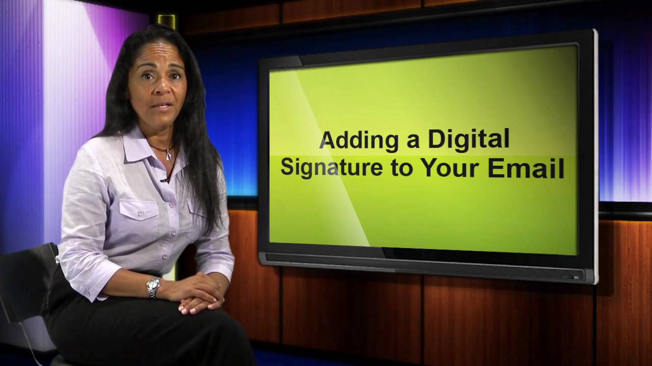 How to Add a Digital Signature to Your Emails - YouTube