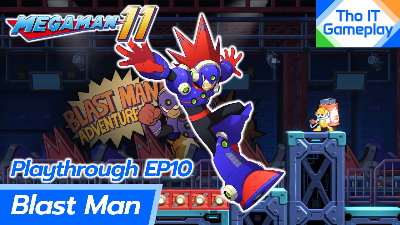Mega Man 11 | Playthrough EP10 | Blast Man บลาสต์แมน - YouTube