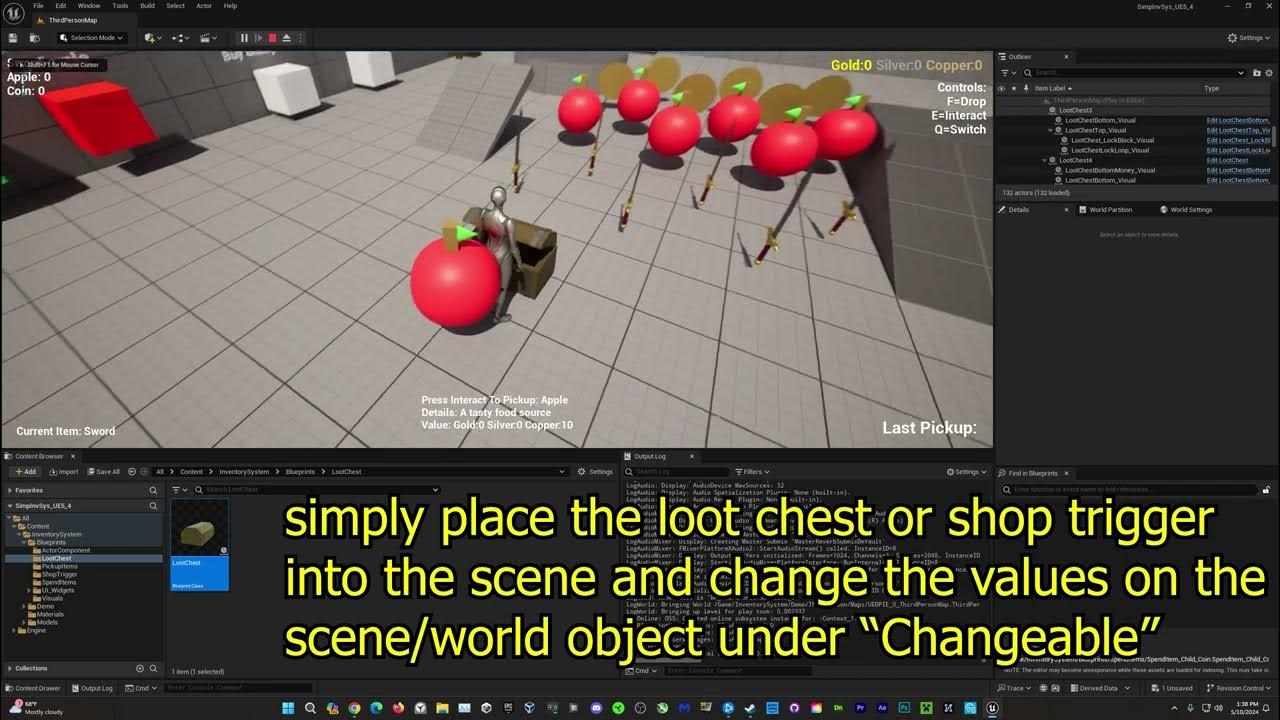TMG Inventory & Save System | Unreal Engine 5 | Loot Chest & UI Shop ...