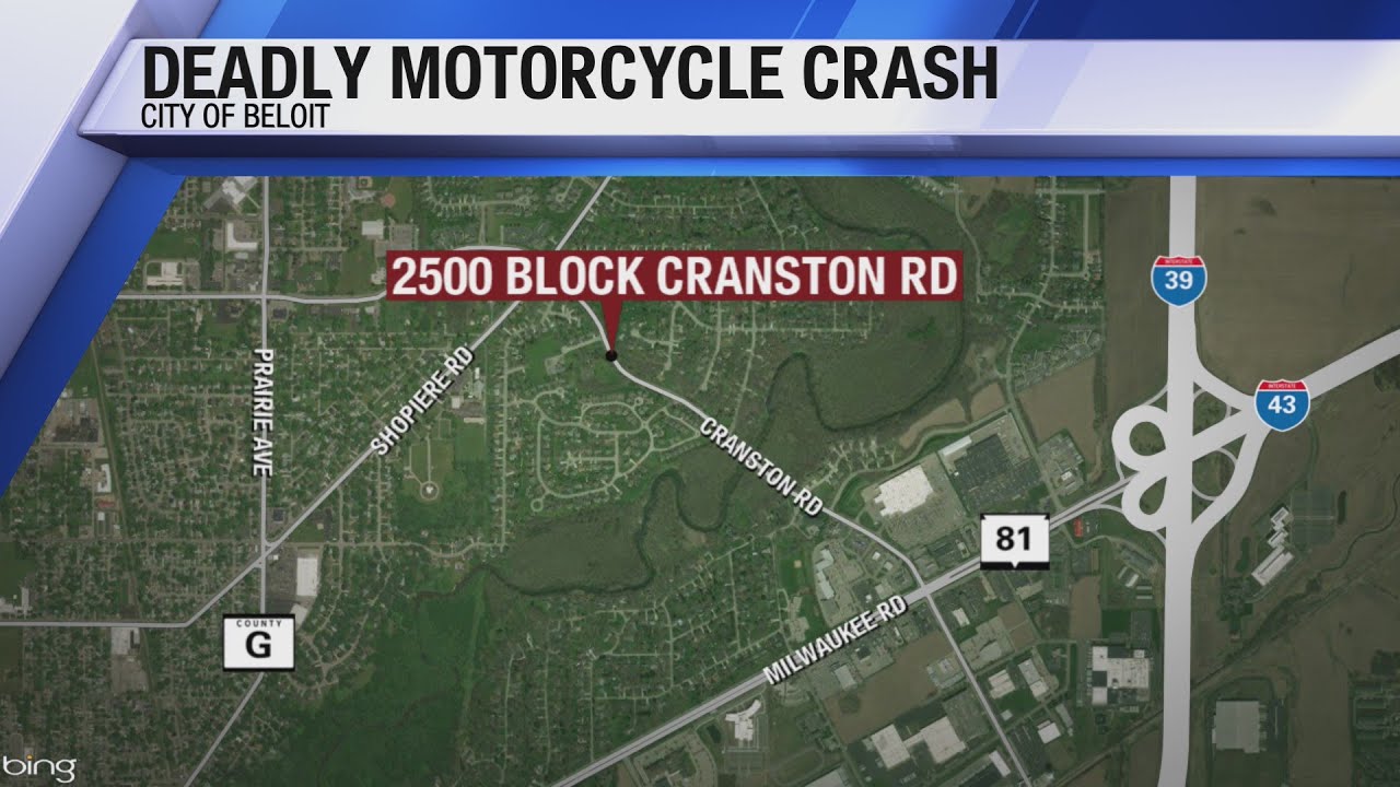 Beloit man killed in motorcycle crash Tuesday night - YouTube