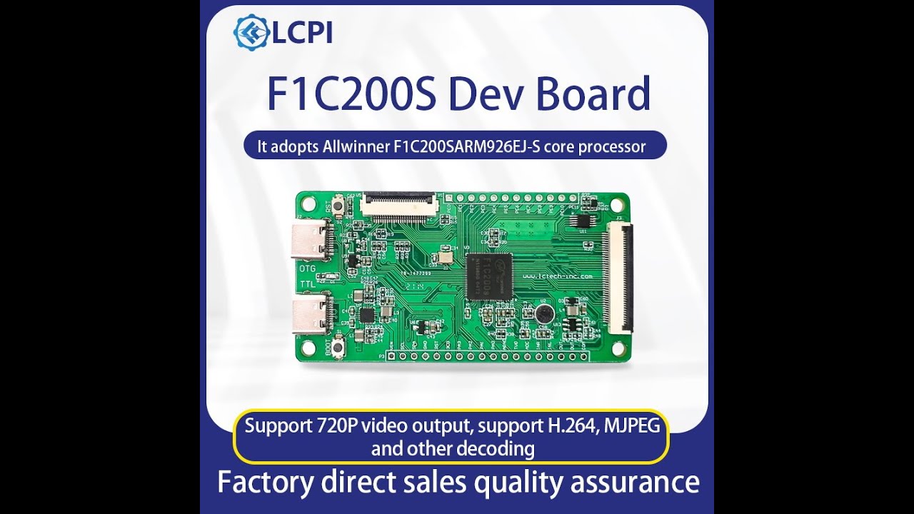 LCPI F1C200S Allwinner - YouTube