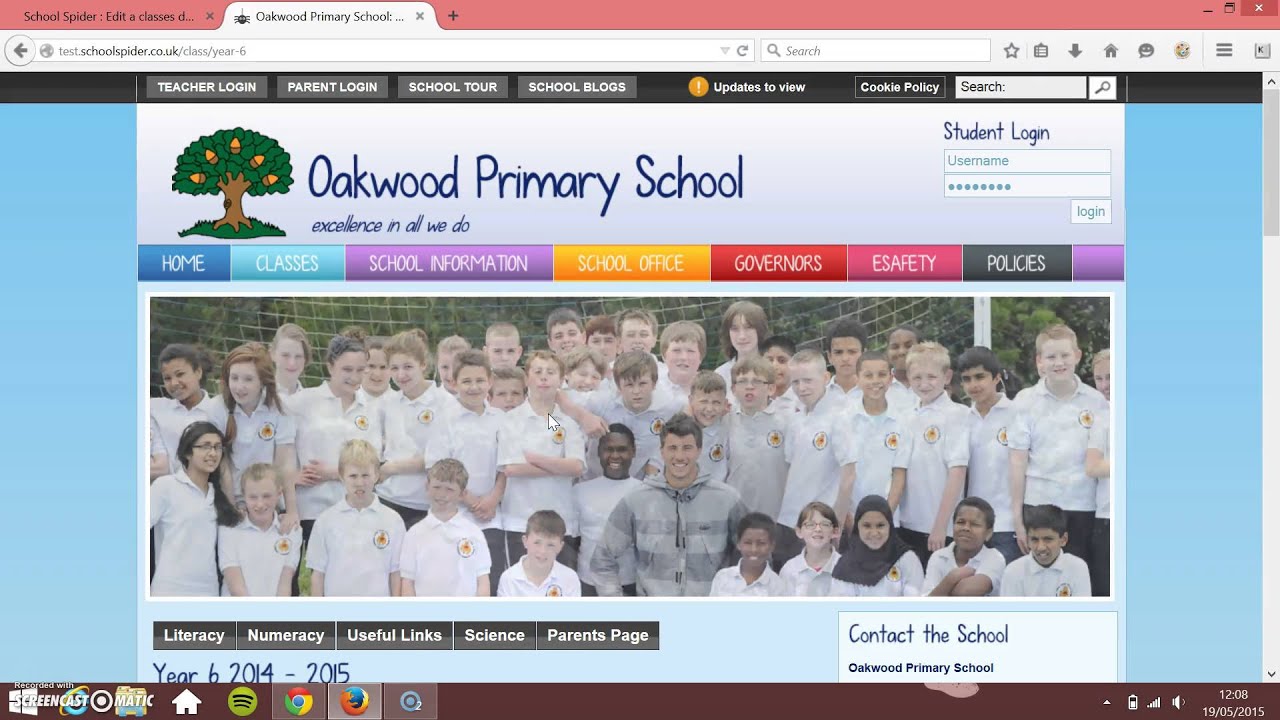 School Spider - How to use the class and homepage image manager - YouTube