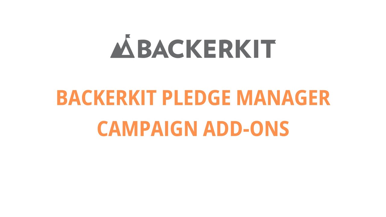 How Crowdfunding Campaign Add-ons Appear in BackerKit Survey - YouTube