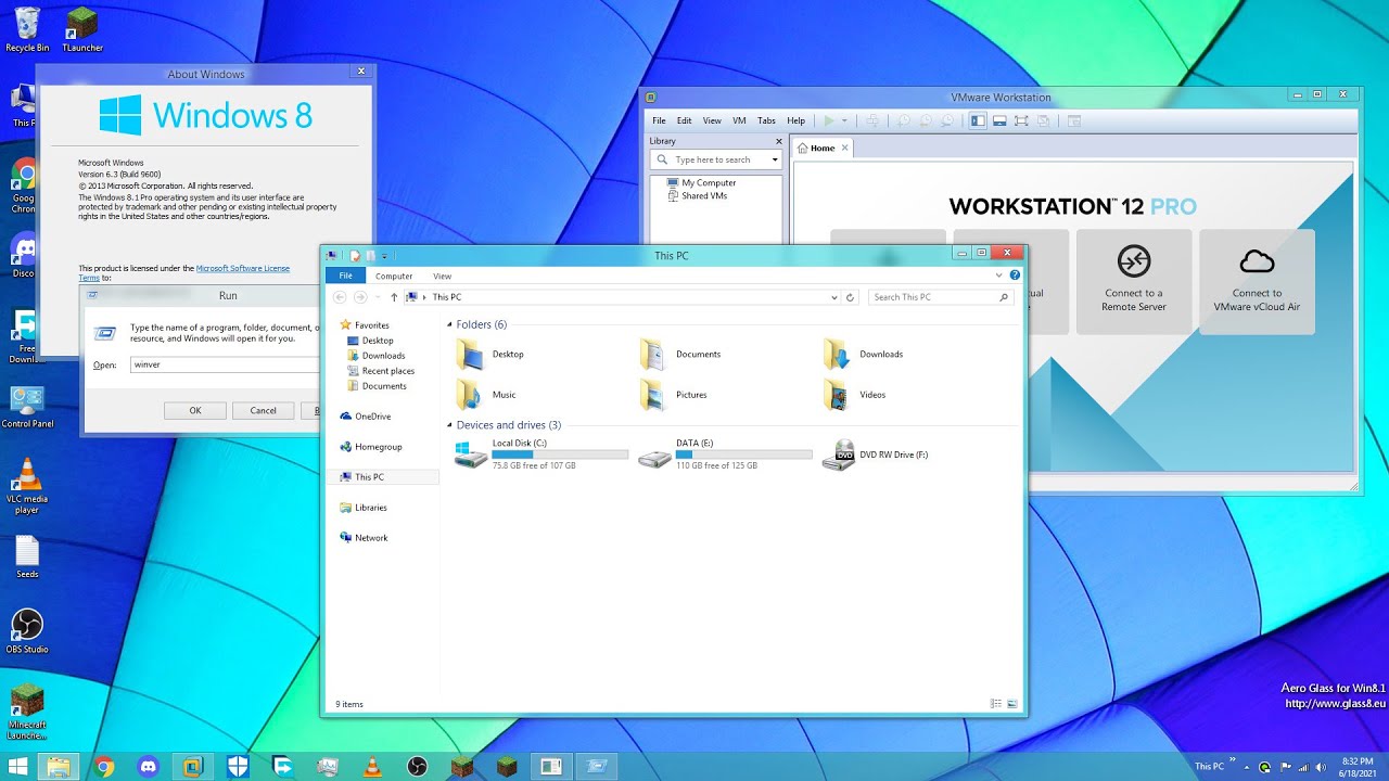 How to get Aero Glass for windows 8.1/windows 10 - YouTube