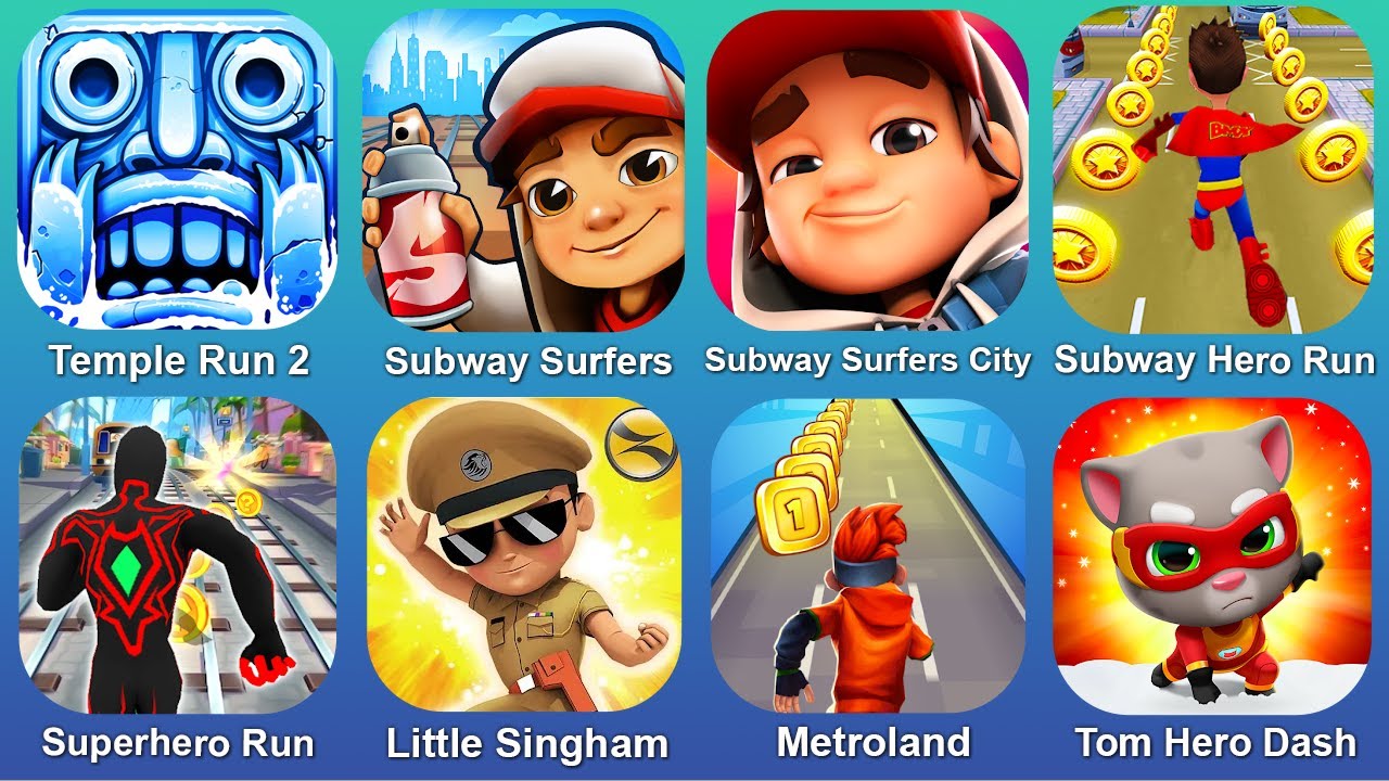 Temple Run 2,Subway Surfers,Subway Surfers City,Subway Hero Run ...