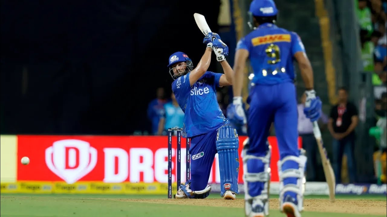 Tim David 3 Ball 3 Sixes || Full video Match highlights || MI vs RR ...