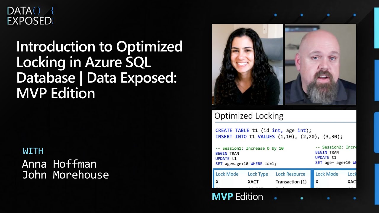 Introduction to Optimized Locking in Azure SQL Database | Data Exposed: MVP Edition - YouTube