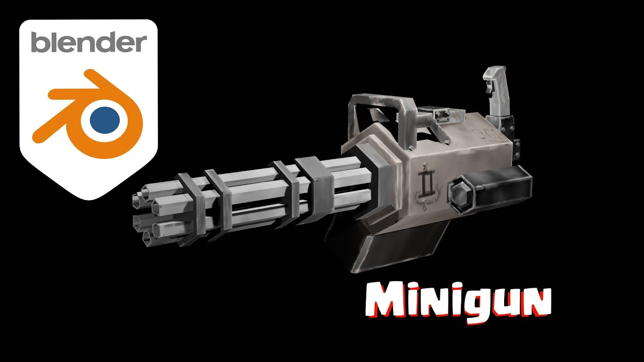 How i created a MINIGUN for my Game | Blender | GamingProject - YouTube