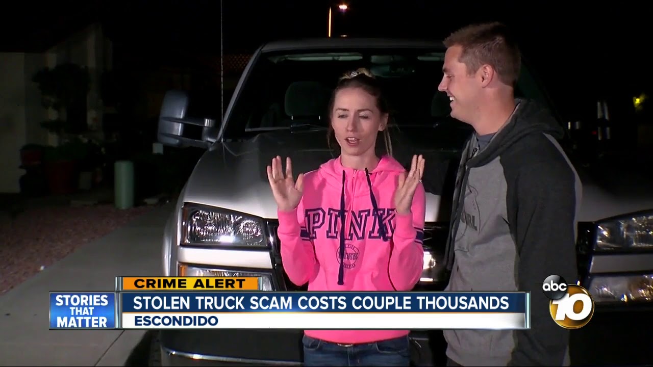 Stolen truck scam costs couple thousands - YouTube