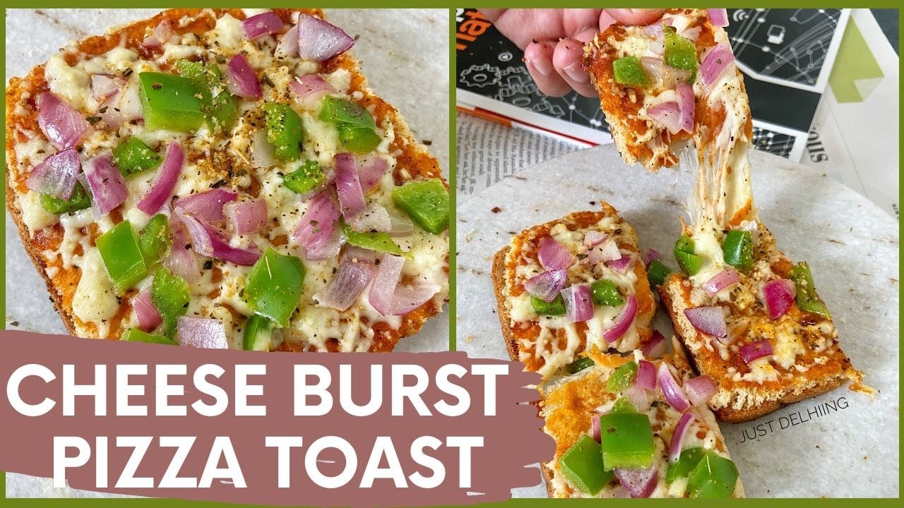 Cheese burst Pizza Toast | Super Cheesy | Simple | Quick | 5 Minute ...