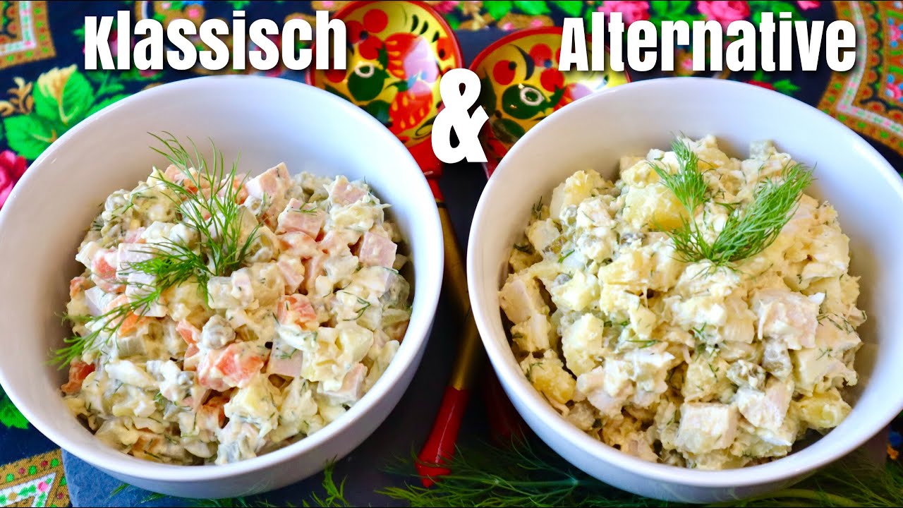 OLIVJE Russischer Salat Olivje klassisch & in abgewandelter Form - YouTube
