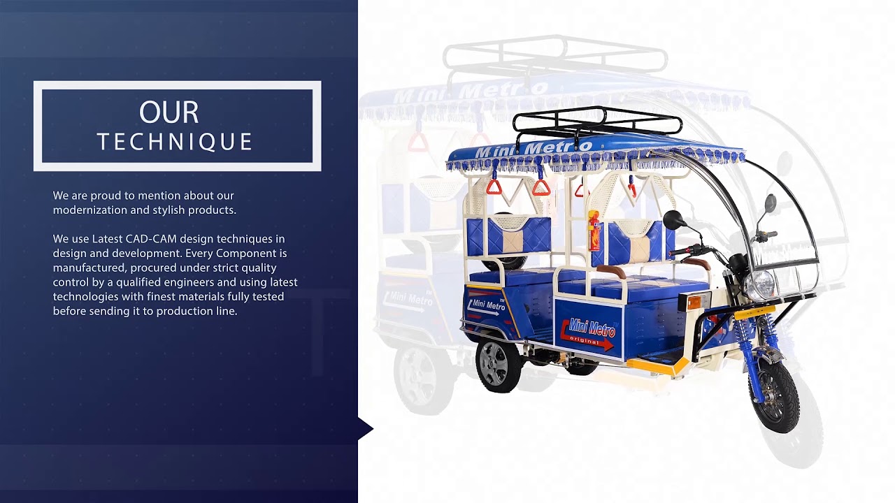 Electric Rickshaw Manufacturers - E Rickshaw Manufacturers | Mini Metro ...