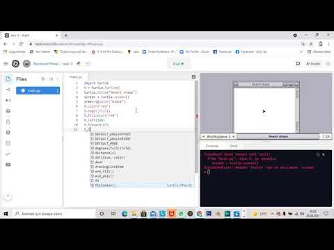 PYTHON REPLİT KALP VE YAZI KODLARI - YouTube
