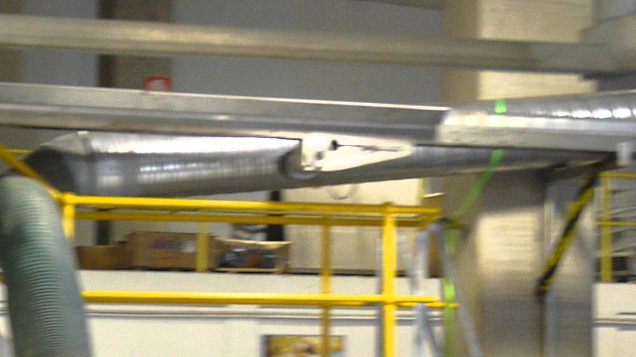 Ducting from Dust Collector feeding into Encapsulation - YouTube