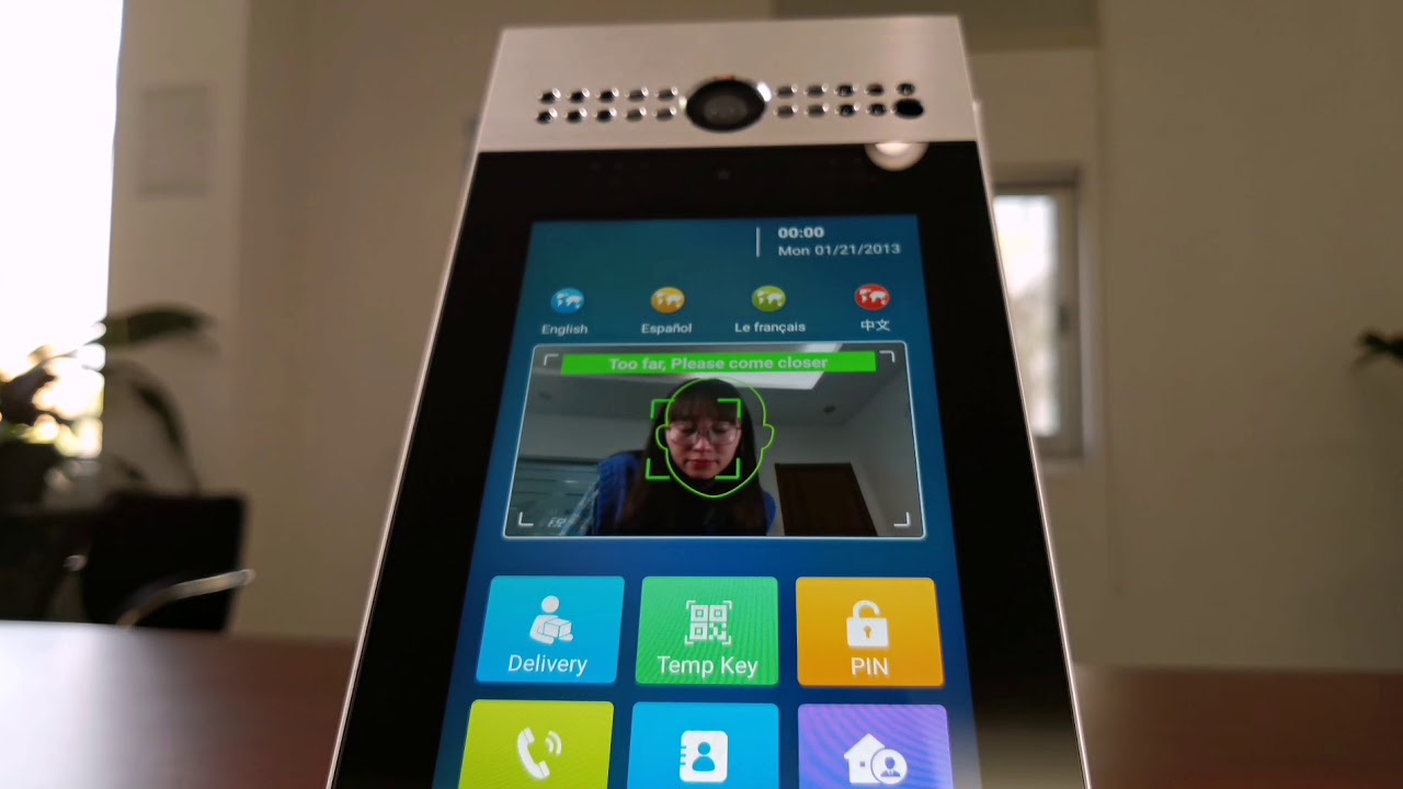 Akuvox R29C-B temperature detecting - YouTube