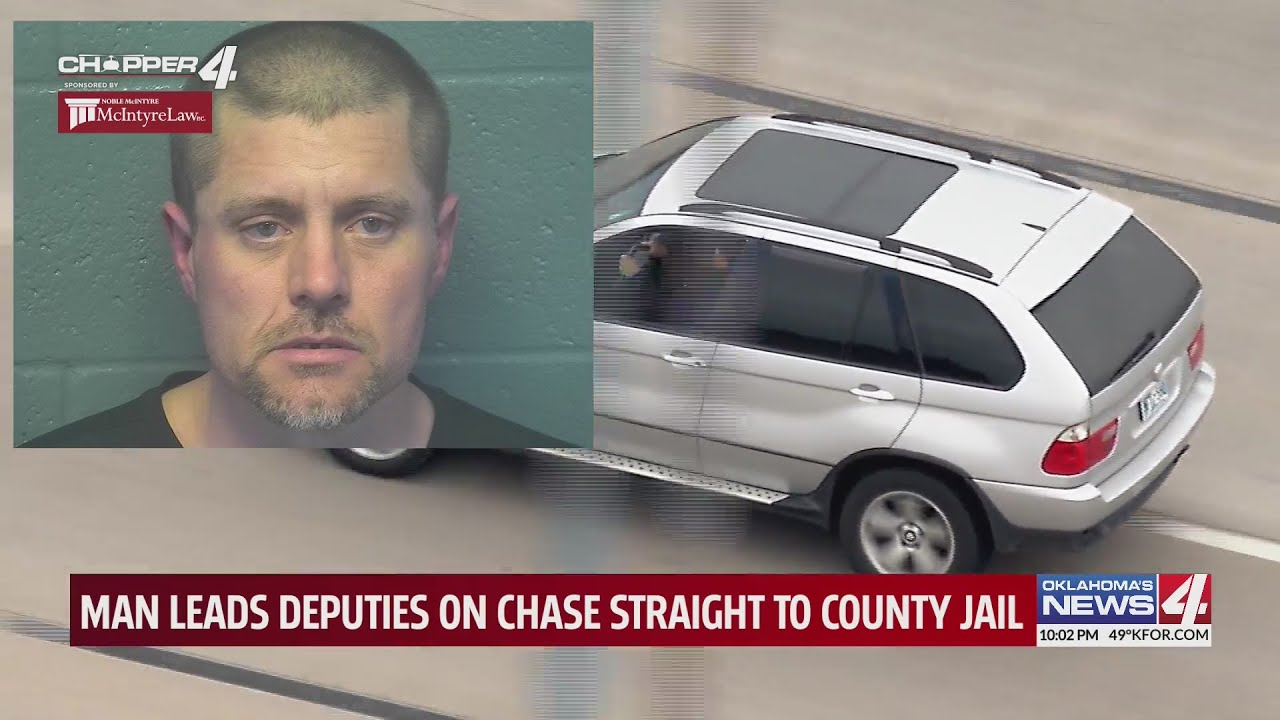 Man leads deputies on chase straight to county jail - YouTube