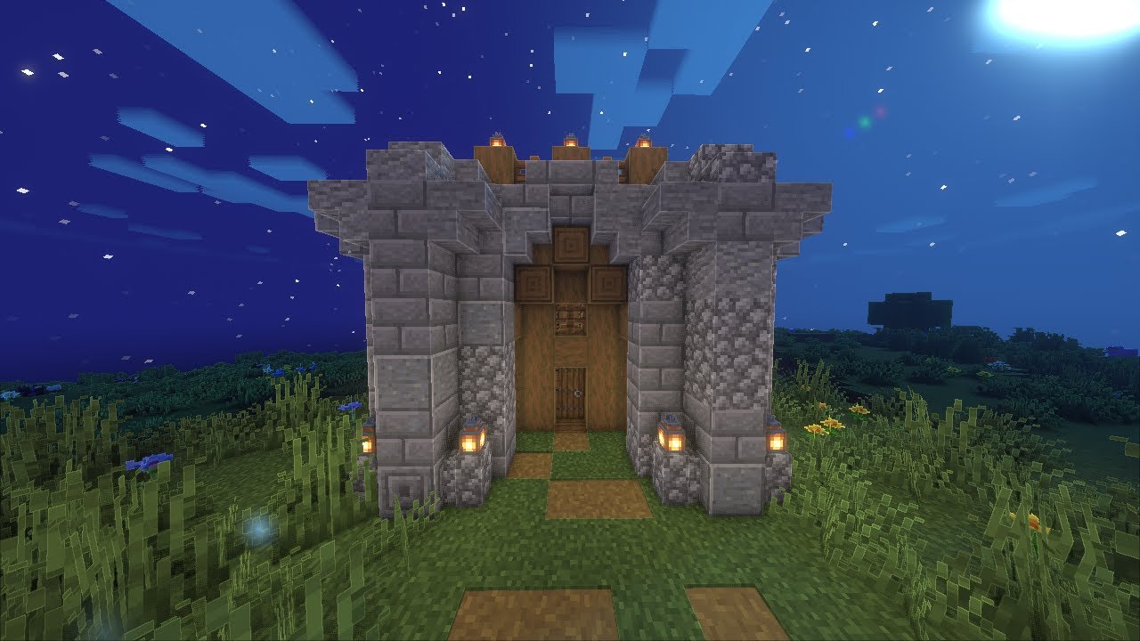 Castle starter house. Tutorial building Minecraft. - YouTube
