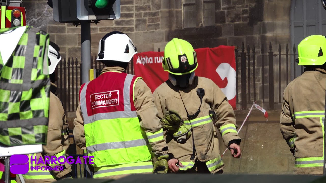 Fire in disused building in Starbeck, Harrogate - 3 July 2018 - YouTube