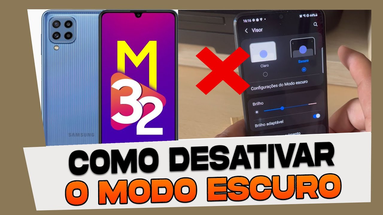 Como Desativar o Modo Escuro no Samsung Galaxy M32 - YouTube