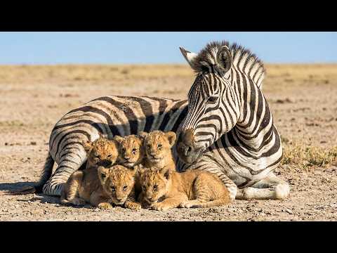 Zebra Raises 5 Lion Cubs. Years Later, Their Reunion Shakes the Entire Savanna | Animal Rescue Story