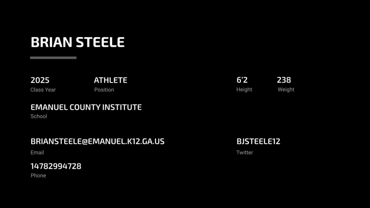Brian Steele (2025, ATH) - YouTube