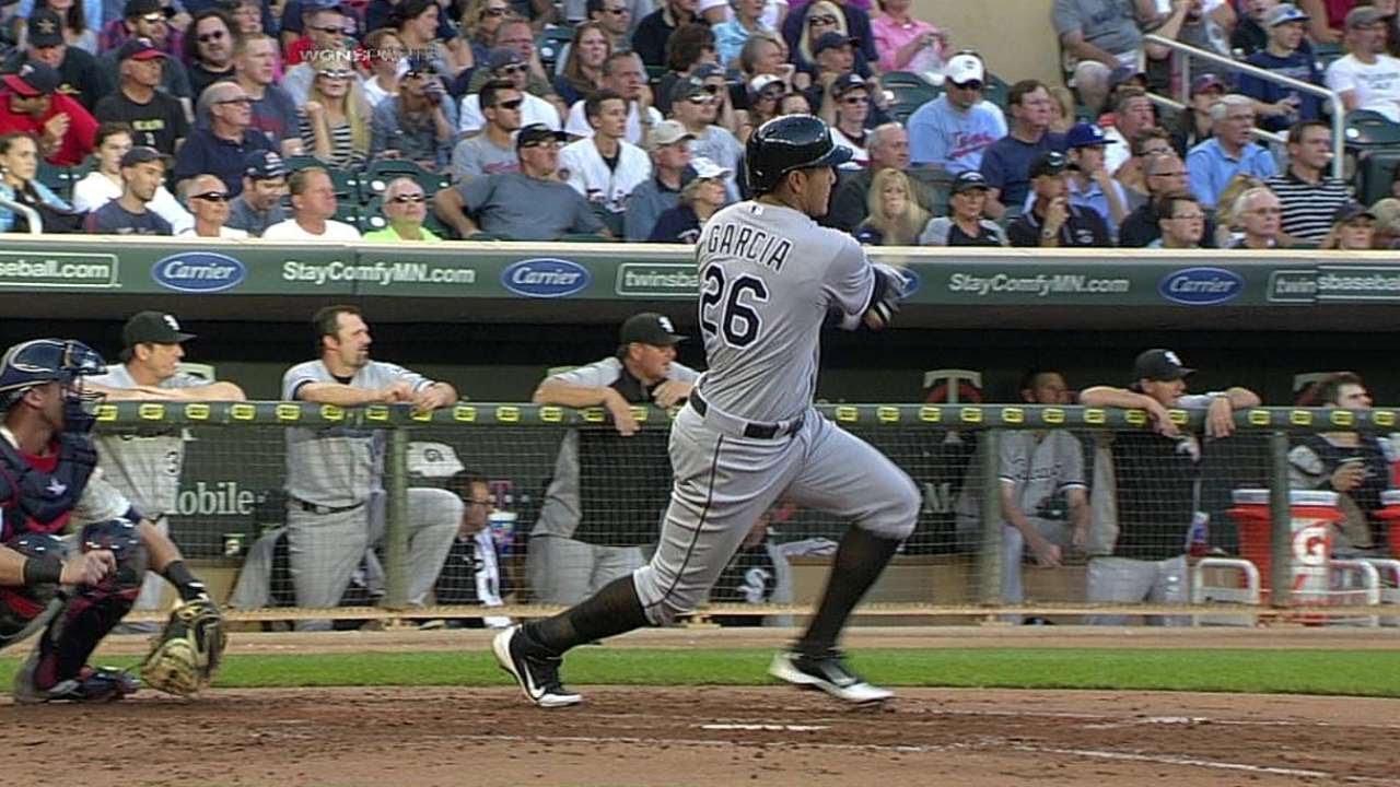 CWS@MIN: Garcia hammers a double to score Dunn - YouTube