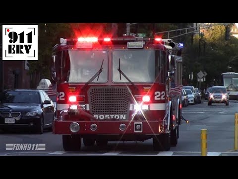 Boston Fire Engine 22 Responding - YouTube