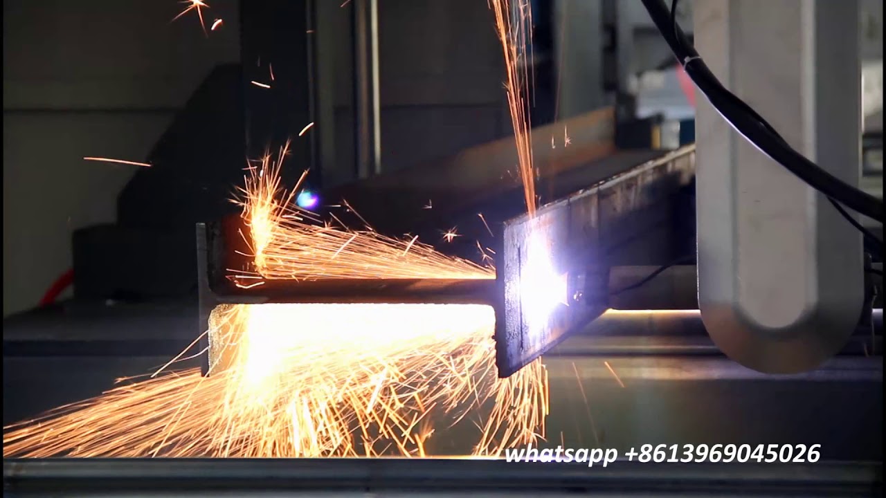 Steel Structure | H Beam Profile Plasma Cutting Marking Machine - YouTube