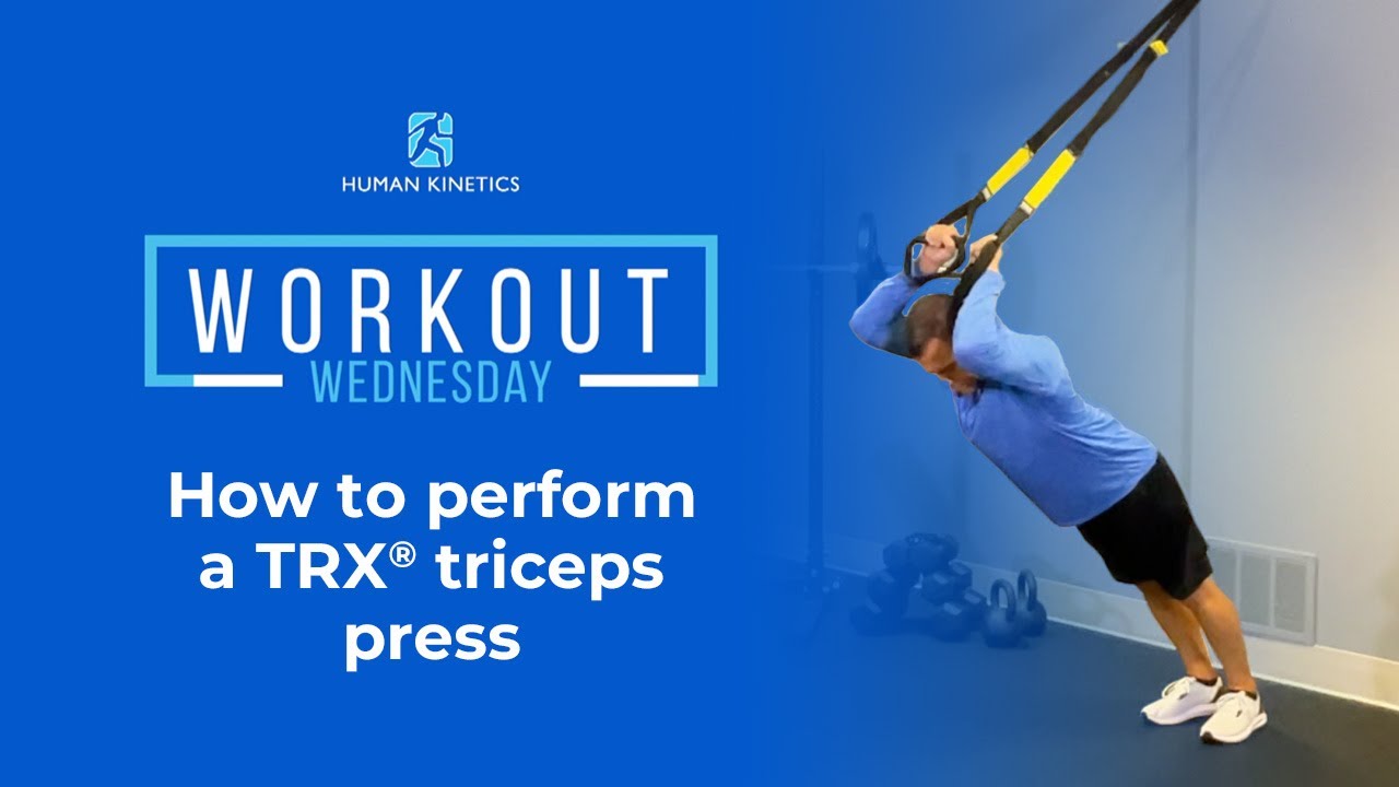 How to perform the TRX triceps press - YouTube