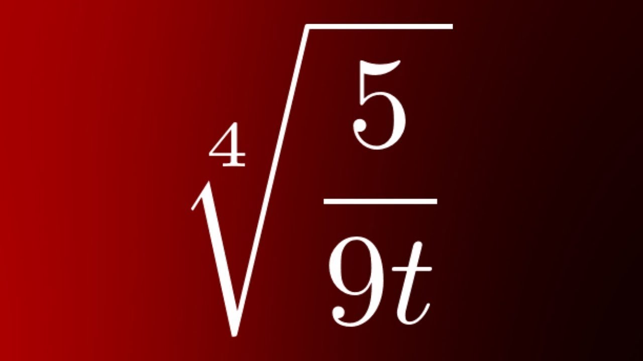 How To Rationalize The Denominator In A Fourth Root With Variables