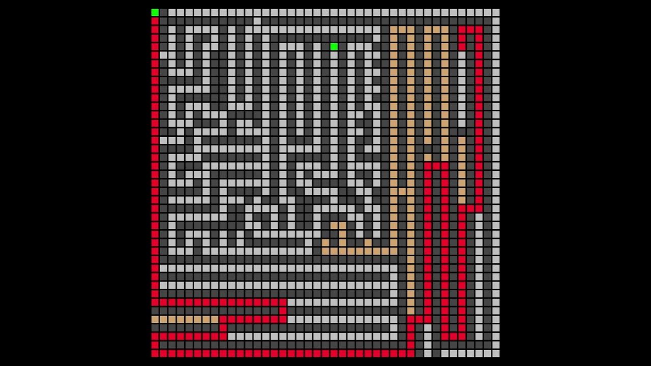 Maze solver using dfs algorithm - YouTube