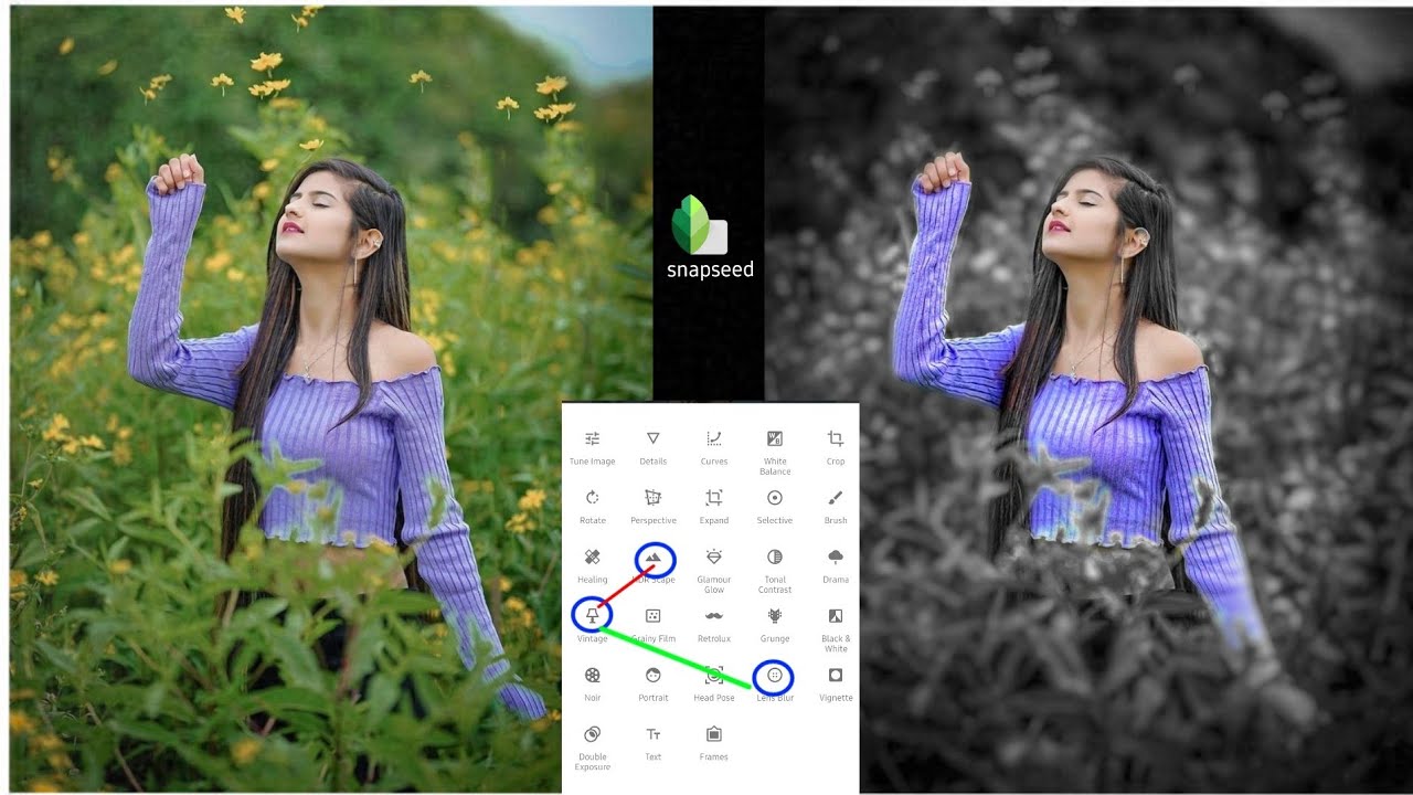 Dark photo edit | snapseed black photo editing | black photo || - YouTube