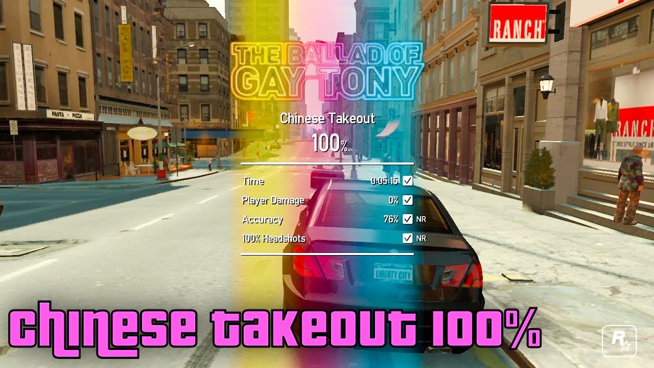 GTA 4: The Ballad of Gay Tony - Chinese Takeout (100%) - YouTube