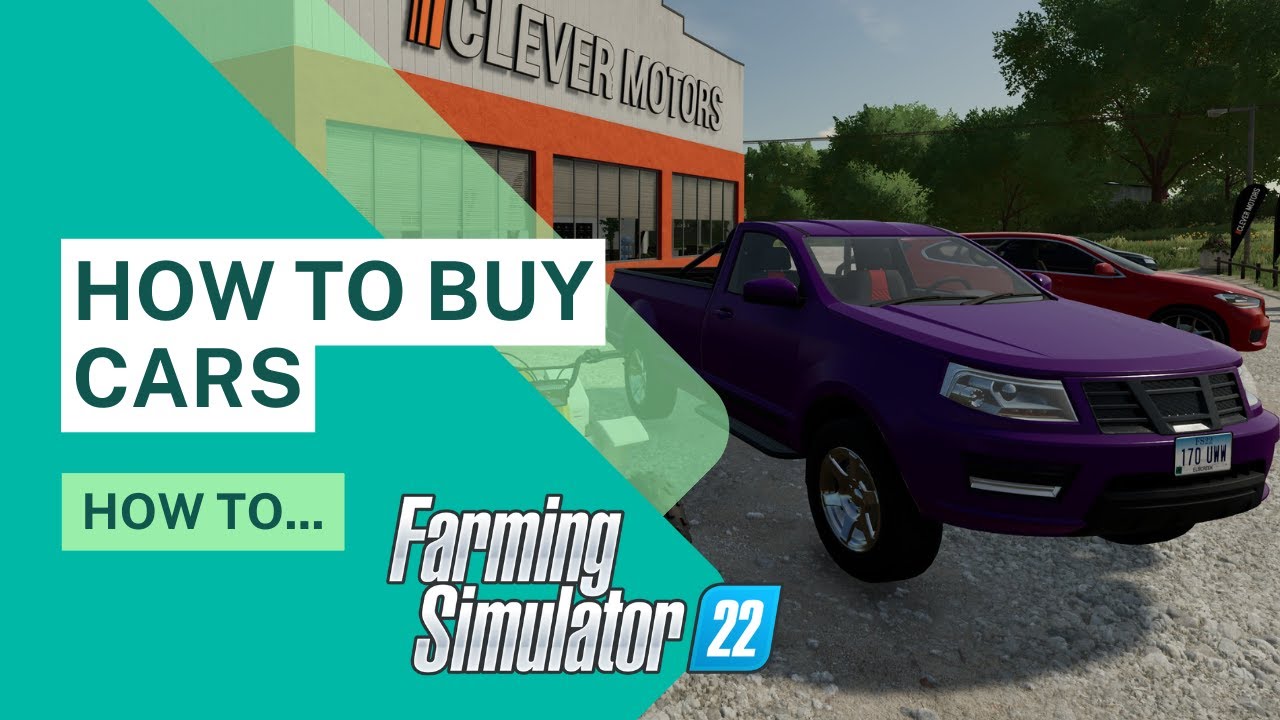 How to buy cars on FS22 - YouTube