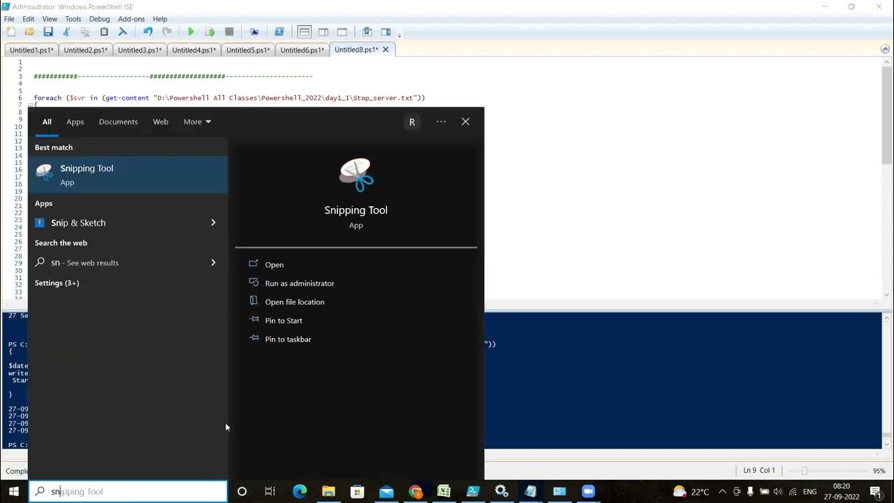 Powershell For SQl DBA Day - 1.7 , 27/09/2022 - YouTube