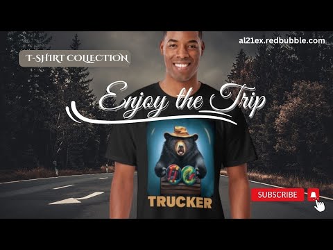 TRUCKER BIG BEAR T-SHIRT AND MERCH DESIGN by al21ex