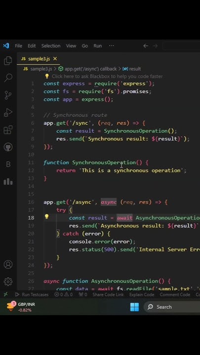 Asynchronous vs Synchronous Operation in Javascript #javascript #nodejs #expressjs #mern # ...