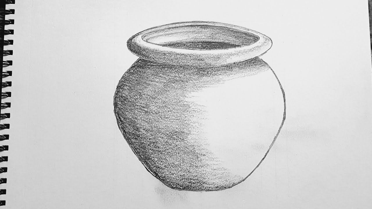 Still Life Drawing | Pot | How to Draw - YouTube
