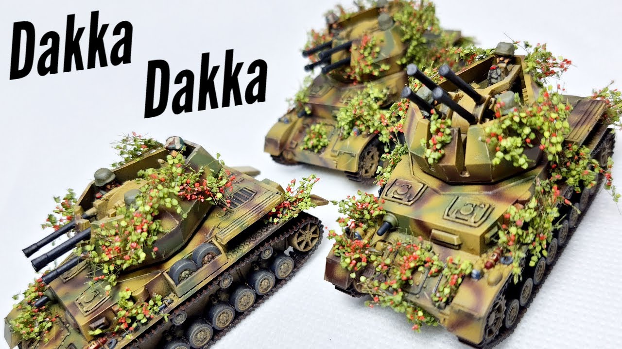 How to Paint a Panzer Tank Wirbelwind - Tips for Painting Flames of War ...